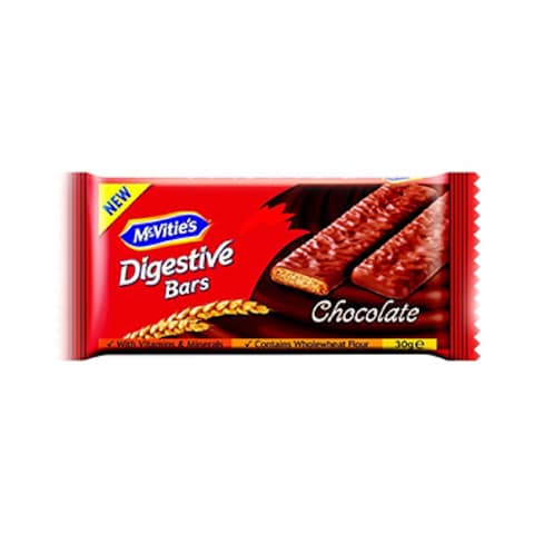 Buy Mcvities Digestive Chocolate Bars 30GR Online | Carrefour Lebanon