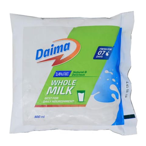 Buy Daima Fresh Whole Milk 500ml Online | Carrefour Kenya