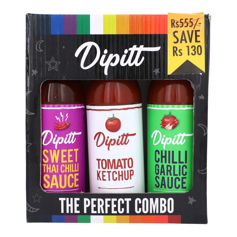 Buy Dipitt Sweet Thai Chilli Sauce,Tomato Ketchup and Chilli Garlic ...