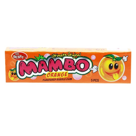 Buy Mr. Berry's Mambo Orange Bubble Gum 5 Pieces Online | Carrefour Kenya