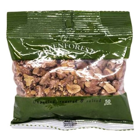 Buy Green Forest Roasted And Salted Unpeeled Peanuts 50g Online ...