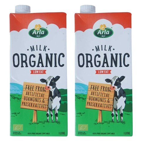 Arla Organic Low Fat Milk 1L Pack of 2 price in UAE | Carrefour UAE ...