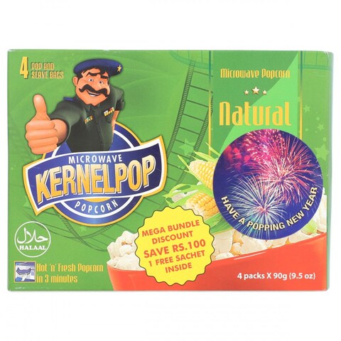 Buy Kernel Pop Natural Microwave Pop Corn 90 gr (Pack of 3) Online ...