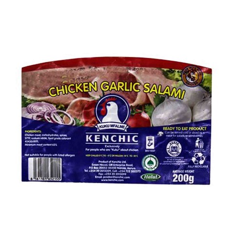Buy Kenchic Chicken Garlic Salami 200g Online | Carrefour Kenya