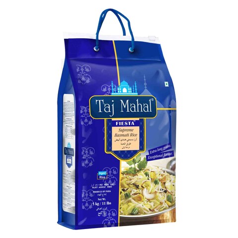 Buy Taj Mahal Fiesta Supreme Basmati Rice 5Kg Online | Carrefour Kenya