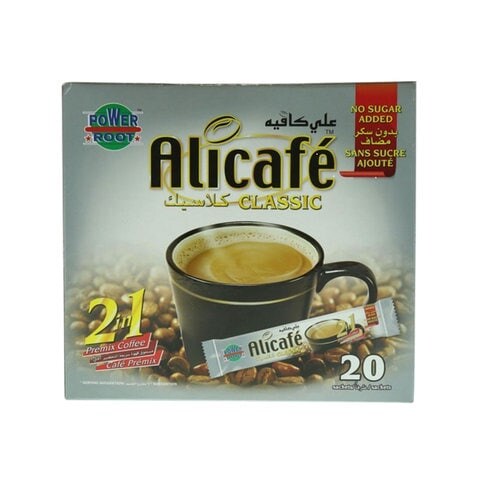 Alicafe Classic 2 in 1 Premix Coffee Sachets 12g x Pack of 20 price in ...