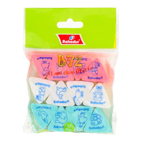 Buy Bahadur Erasers 12 pcs Online | Carrefour Pakistan