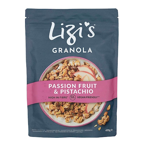 Lizis Granola Passion Fruit and Pistachio Whole Grain Cereal, 400g ...
