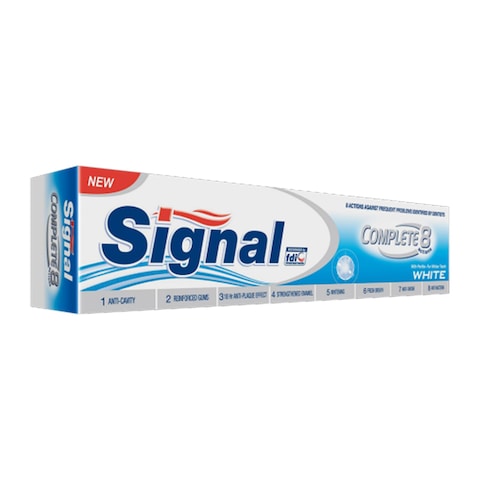 Buy Signal Complete 8 Toothpaste White 100ml Online | Carrefour KSA