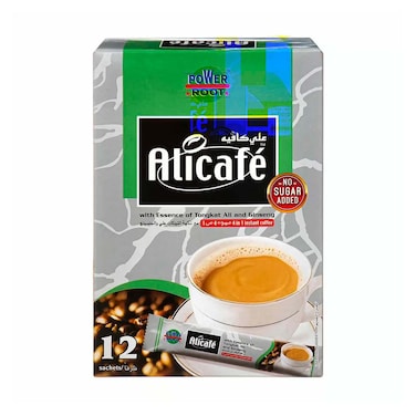 Buy Ali Cafe 4 In 1 Instant Coffee - 12 sachets Online | Carrefour Egypt