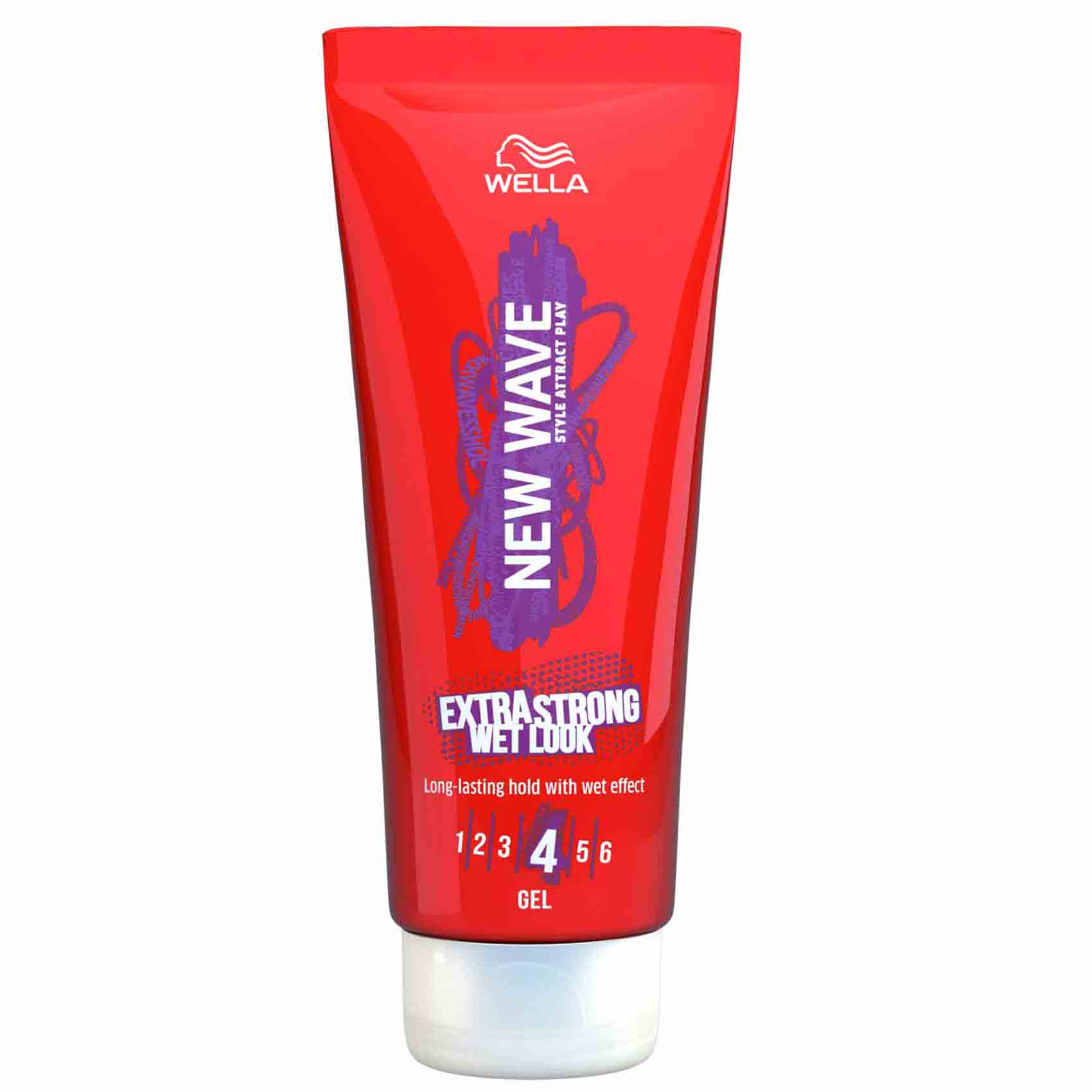 Buy Wella New Wave Extra Strong Wet Look Hair Gel 200ml Online ...