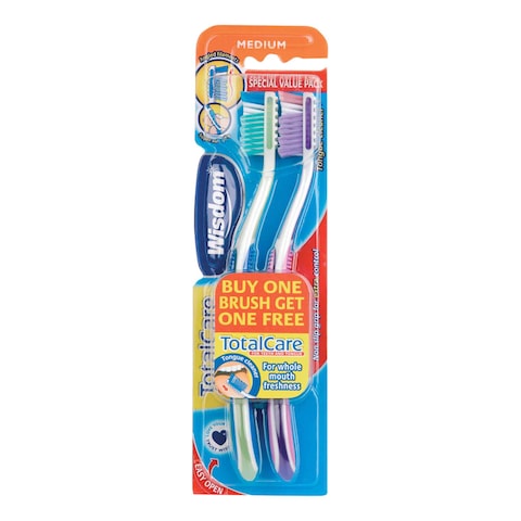 Buy Wisdom Special Value Total Care Toothbrush Medium x 2 Pieces Online ...
