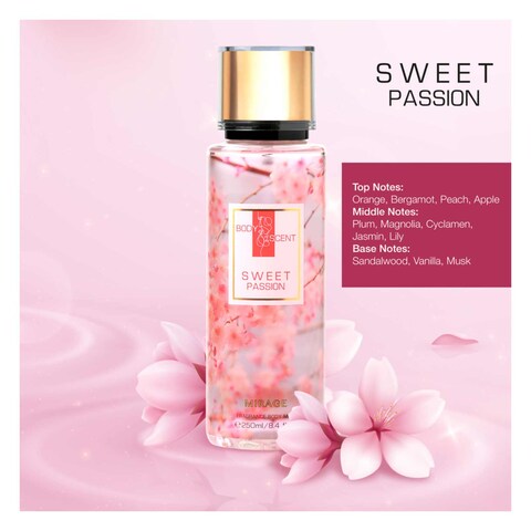 Buy Mirage Sweet Passion Body Mist for Women 250ml Online | Carrefour Kenya