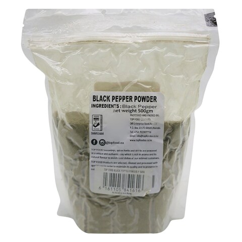 Buy Top Food Black Pepper Powder P 500G Online | Carrefour Kenya