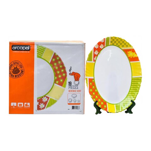 Buy Opal Dinner Set - 19 Pieces Online | Carrefour Egypt