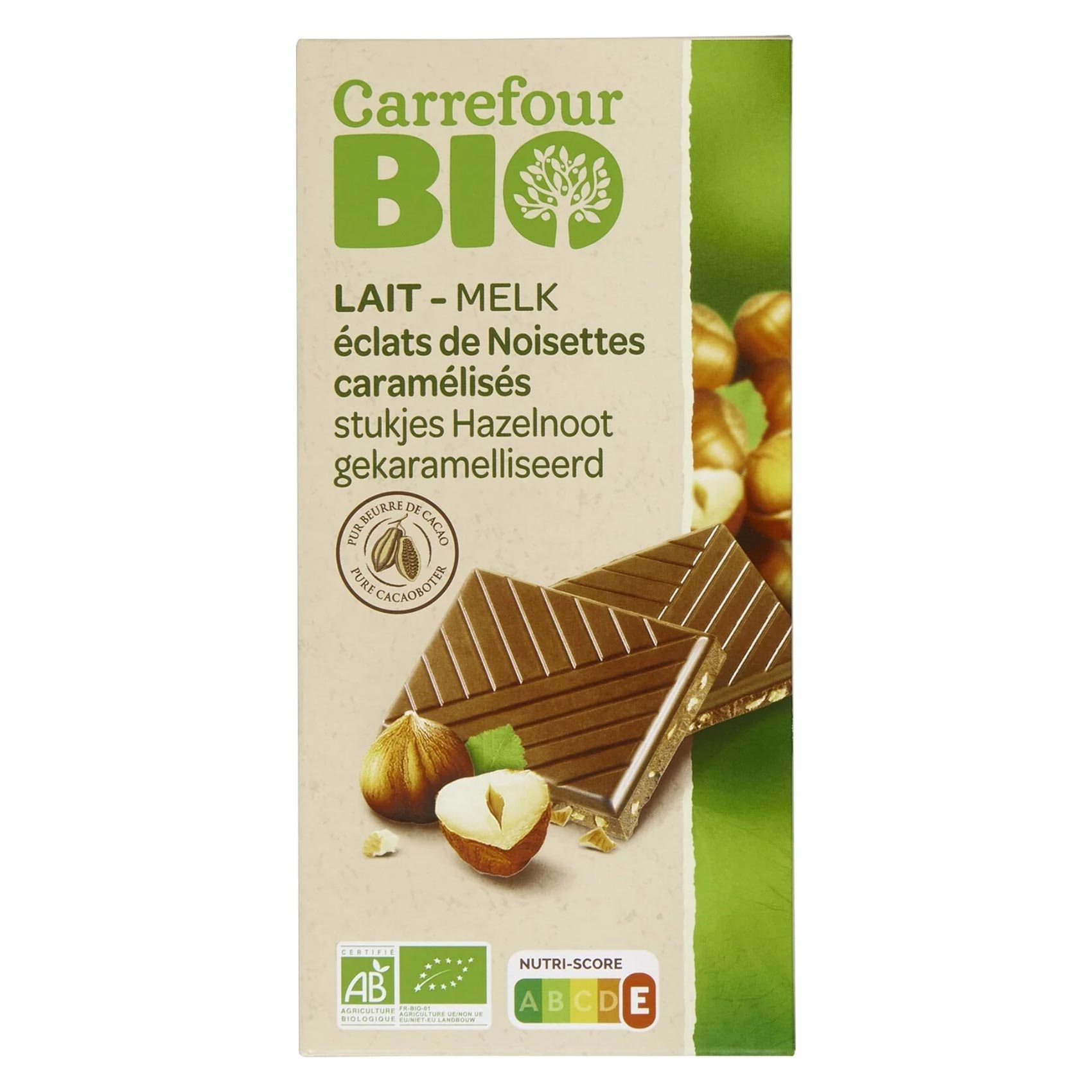 Buy Carrefour Bio Milk Hazelnut Chocolate Bar 100G Online | Carrefour Kenya