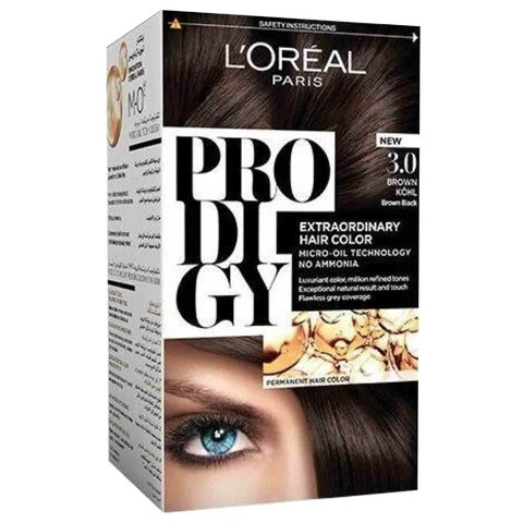 L'Oreal Paris Hair Color Prodigy Brown Kohl No.3.0 Online | Carrefour ...
