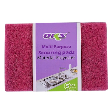 Buy Oks Multipurpose Scouring Pads 20g x 5 Pieces Online | Carrefour Kenya