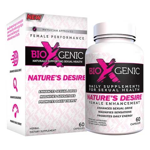 Buy BioXgenic Nature's Desire Capsules 60 Pieces Online | Carrefour Kenya
