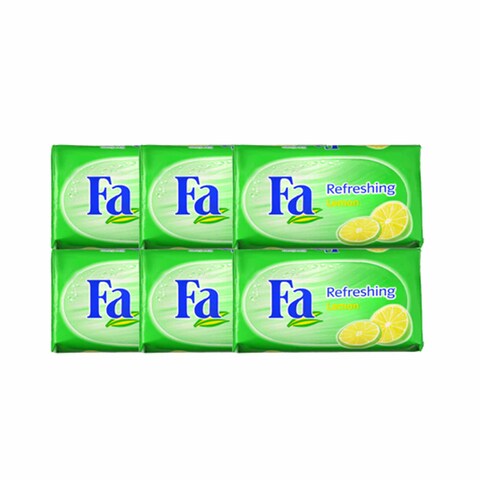 Buy Fa soap lemon 175 g × 5 + 1 free Online | Carrefour KSA