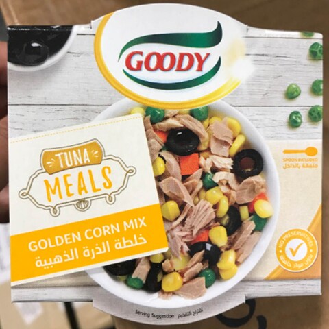 Buy Goody Tuna Meal With Golden Corn Mix 153g Online | Carrefour KSA