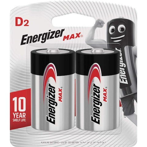 Buy Energizer Max D Alkaline Batteries (E95) - Pack of 2 Online ...