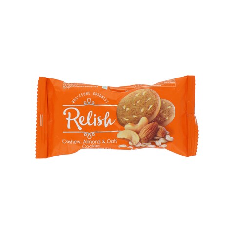 Buy Relish Cashew, Almond & Oats Cookies 42 gr Online | Carrefour Pakistan