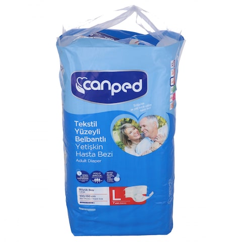Buy CanPed Adult Diaper Large 100-150cm 7 Pieces Online | Carrefour ...