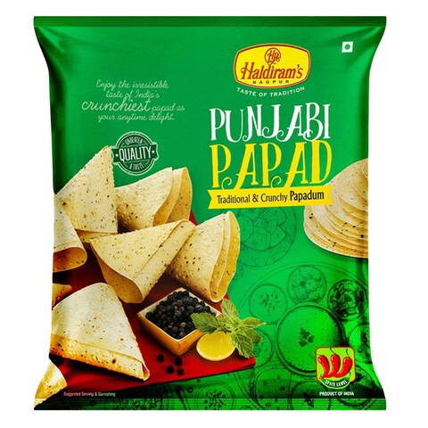 Buy Haldiram's Traditional And Crunchy Papadum Punjabi Papad 200g ...