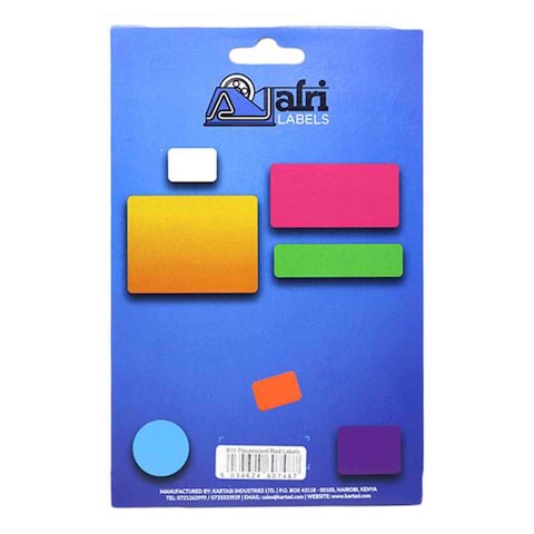 Buy AFRI ADHESIVE LABEL FLUO RED K11 Online | Carrefour Kenya