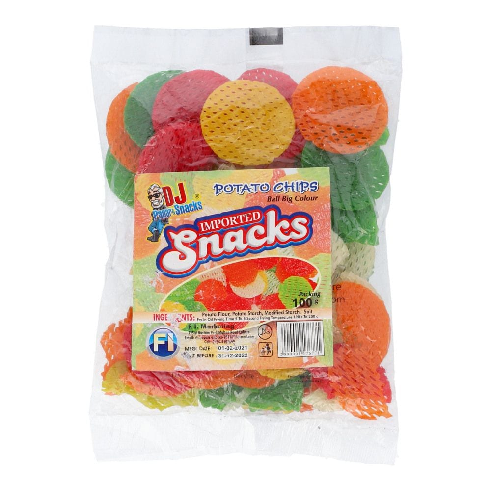 Buy Dj Imported Snacks Potato Chips 100 gr Online | Carrefour Pakistan