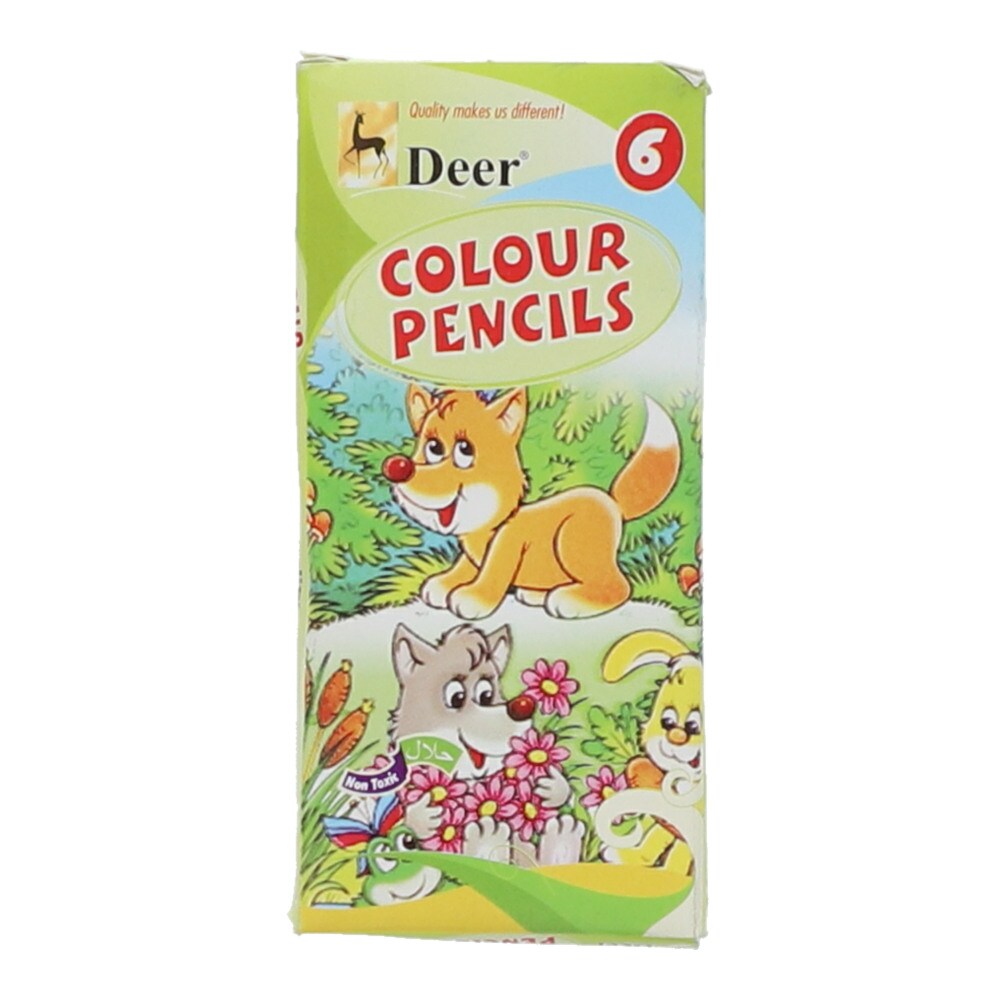 Buy Deer Color Pencils 6 Pcs Online | Carrefour Pakistan