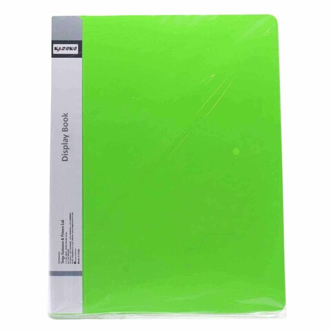 Buy Kasuku Vibrant Display Book A4 80 Pocket Green Online | Carrefour Kenya