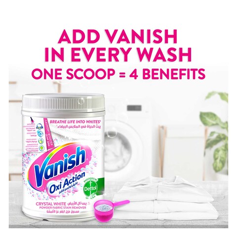 Buy Vanish Oxi Action Crystal White Fabric Stain Remover Powder with ...