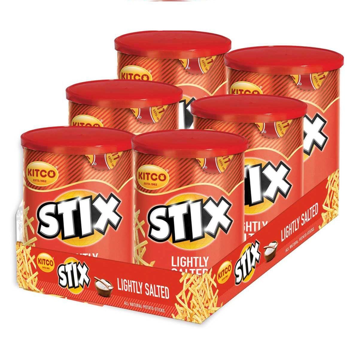 Buy Kitco Stix Lightly Salted Potato Sticks 45g x Pack of 6 Online Carrefour Kuwait