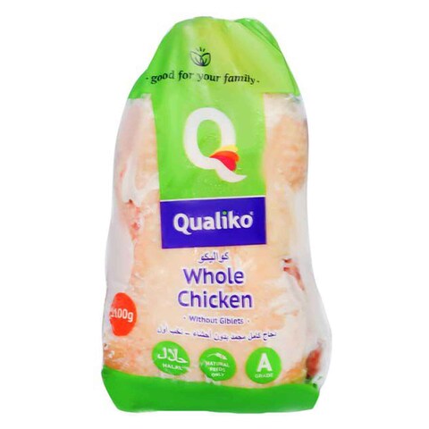 Buy Qualiko Frozen Whole Chicken - 1100 gram Online | Carrefour Egypt
