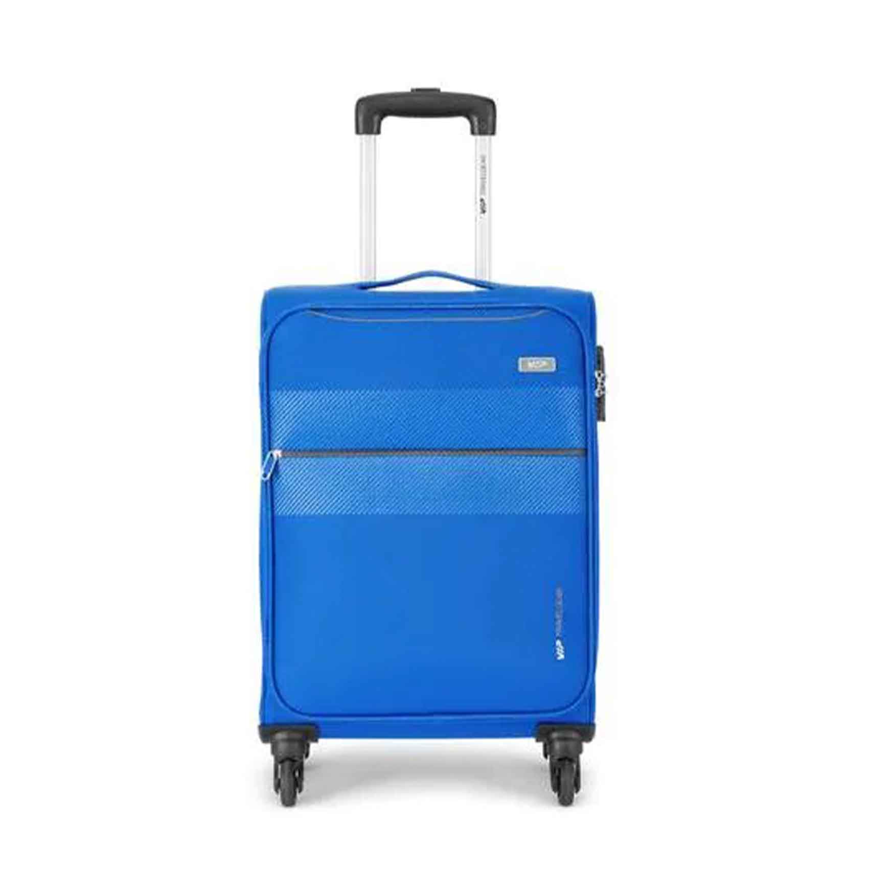 Buy VIP Hi-Lite Soft 4 Wheels Trolley 80cm Blue Online | Carrefour KSA