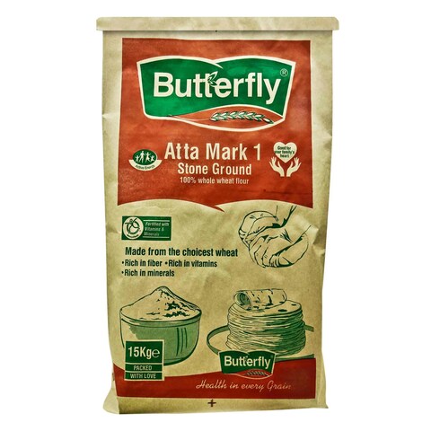 Buy BUTTERFLY FLOUR ATTA RED 15KG Online | Carrefour Kenya