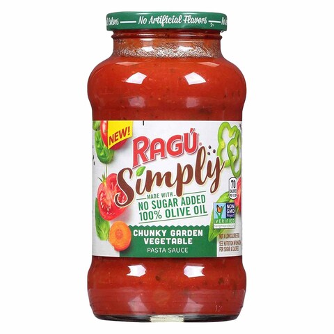 Buy Ragu Simply Chunky Garden Vegetable Pasta Sauce 240g Online ...
