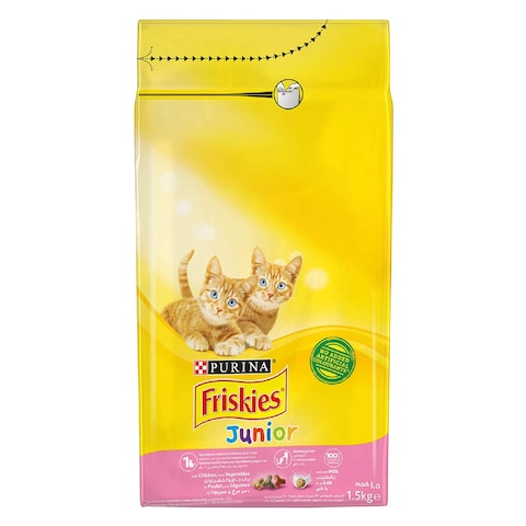 Buy Purina Friskies Junior Chicken And Vegetables Cat Food 1.5Kg Online ...