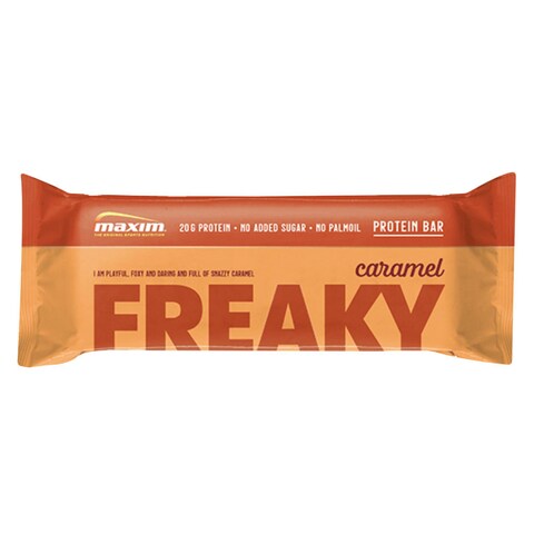 Maxim Freaky Caramel Protein Bar 55g price in Kuwait | Carrefour Kuwait ...