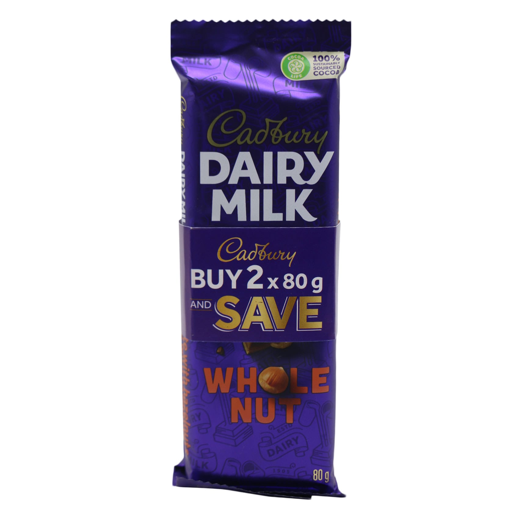 Buy Cadbury Dairy Milk Whole Nut Chocolate 80g Online | Carrefour Kenya