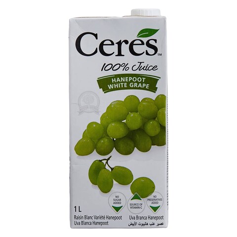 Buy Ceres Hanepoot 100 White Grape Juice 1L Online | Carrefour Kenya