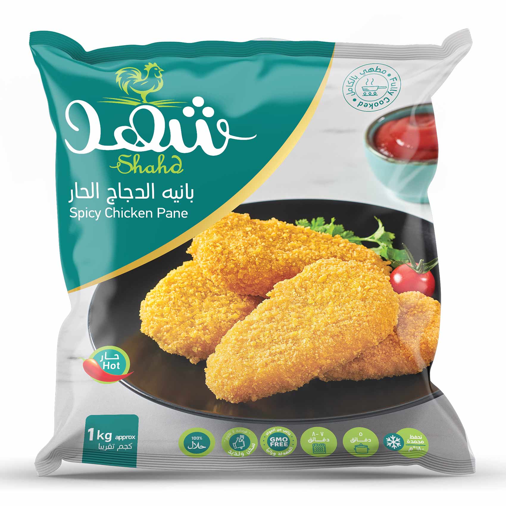 Buy Shahd Spicy Chicken Pane - 1 Kg Online | Carrefour Egypt