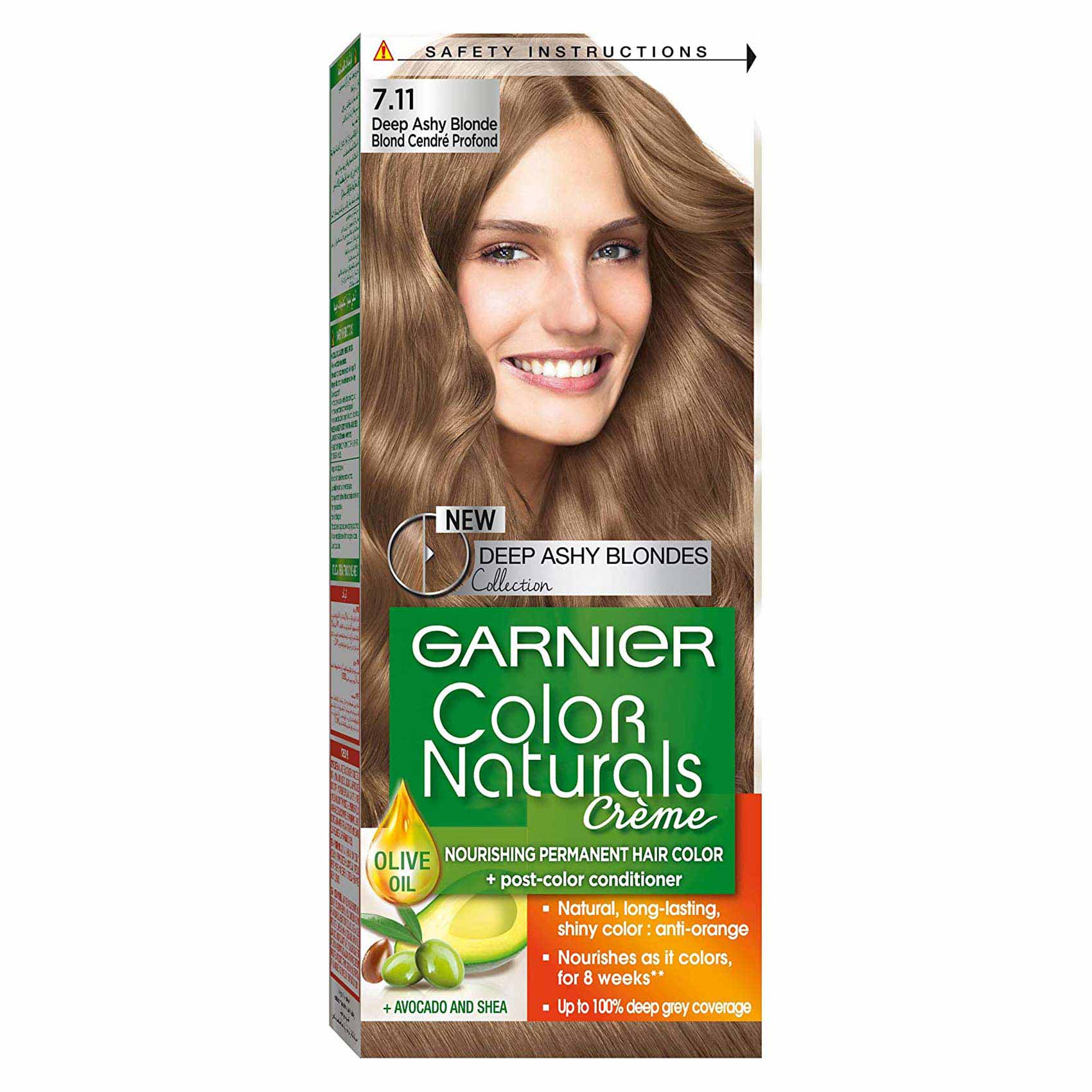 Buy Garnier Color Naturals Creme Hair Color - 7.11 Deep Ashy Blonde ...