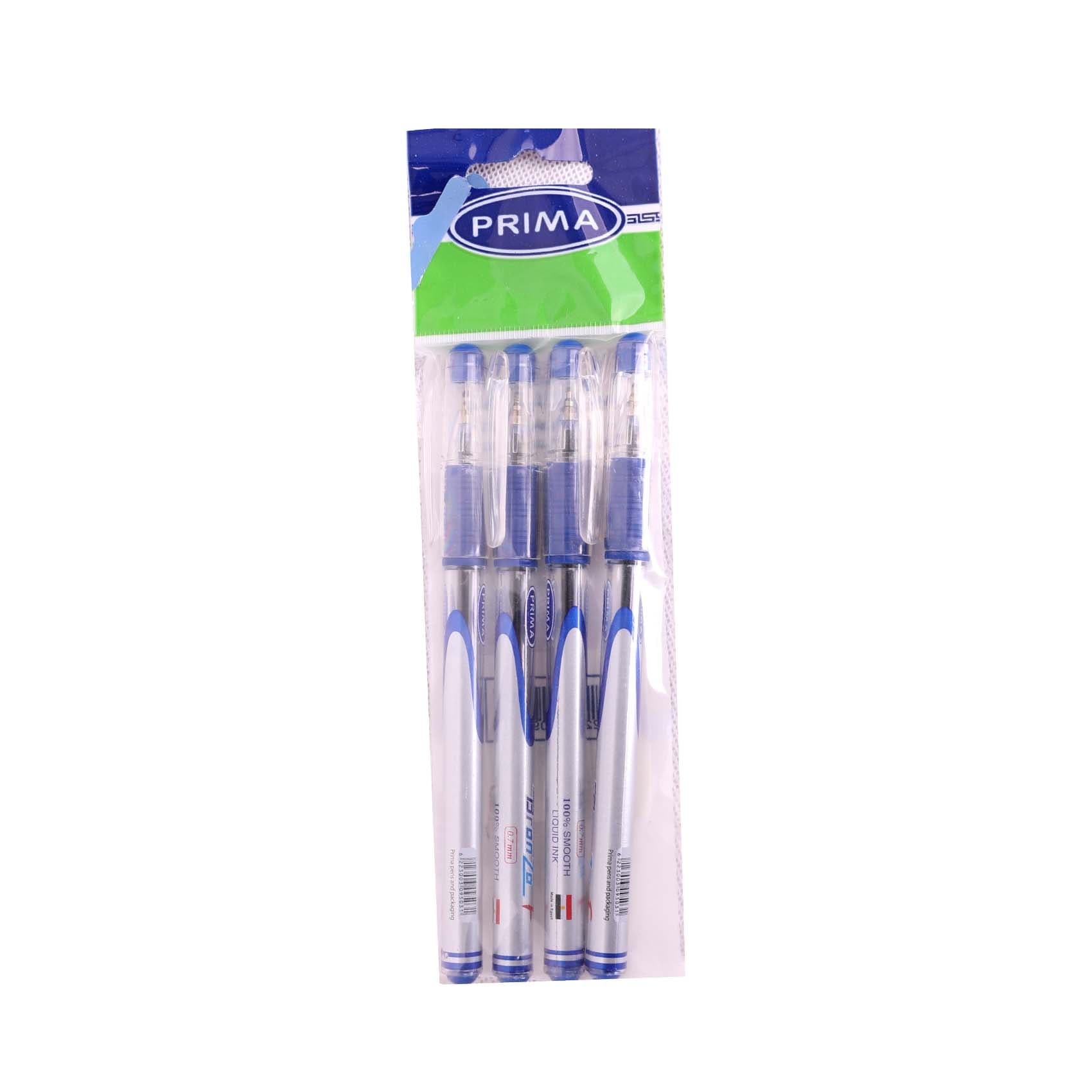 Buy Prima Set of 4 Pens - Blue Bronze Online | Carrefour Egypt