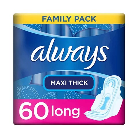 Buy Always Maxi Thick Family Pack 60 Pads Online | Carrefour Pakistan