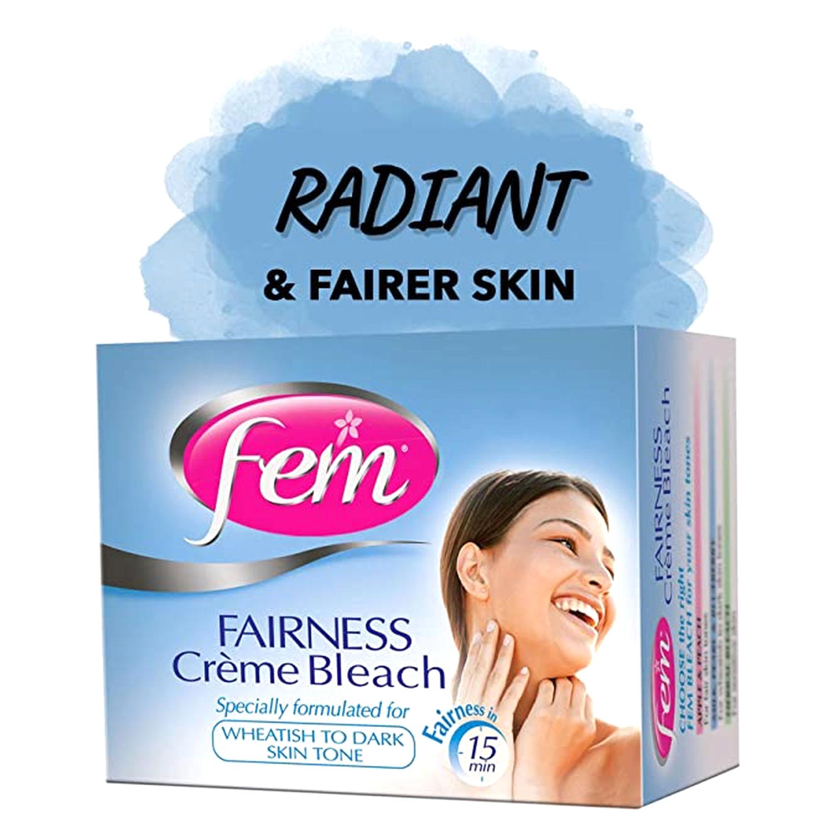 Buy Fem Fairness Naturals Creme Bleach White 50g Online Carrefour UAE