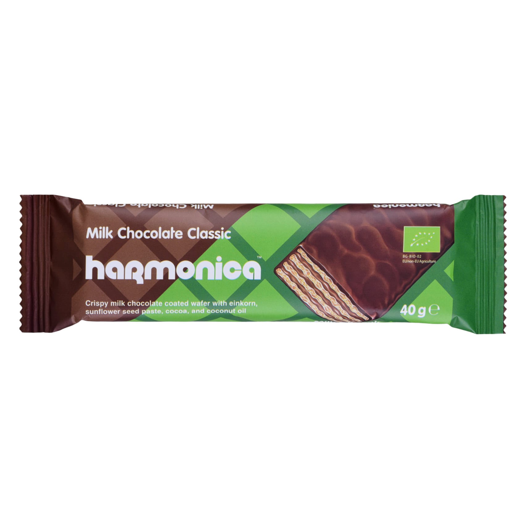 Buy Harmonica Organic Milk Chocolate Classic Wafer 40g Online ...
