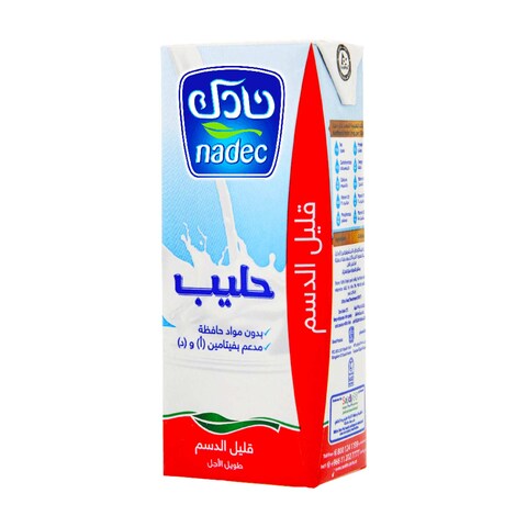 Buy Nadec Long Life Low Fat Milk 200ml Online | Carrefour KSA
